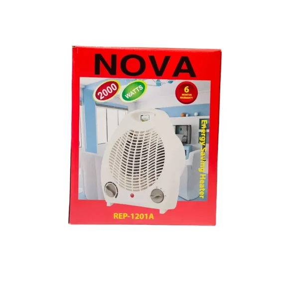 NOVA 2000W Room Heater for Indoor Use, 3 Heat Settings, Fan- Model No ...