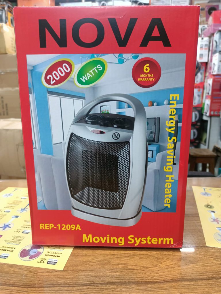 Nova 2000Watts Electric Room Heater Moving System – REP-1209A – BIPONY SHOP